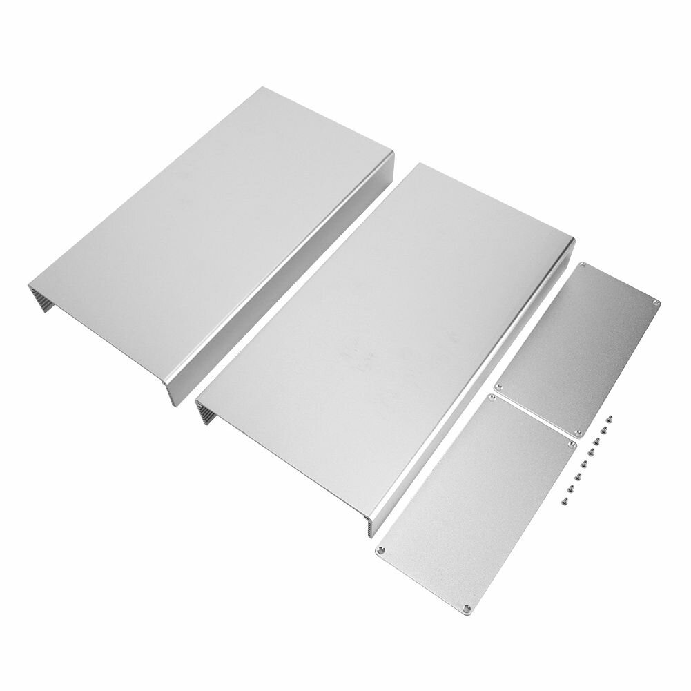 Алюминиевый корпус, монтажная плата, электрические аксессуары, песчаное серебро, рассеивание тепла для GPRS