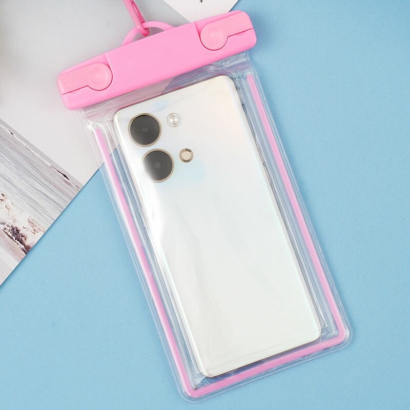 Водонепроницаемая сумка для телефона, светящаяся в темноте, водного парка, плавания и рафтинга, герметичный прозрачный чехол