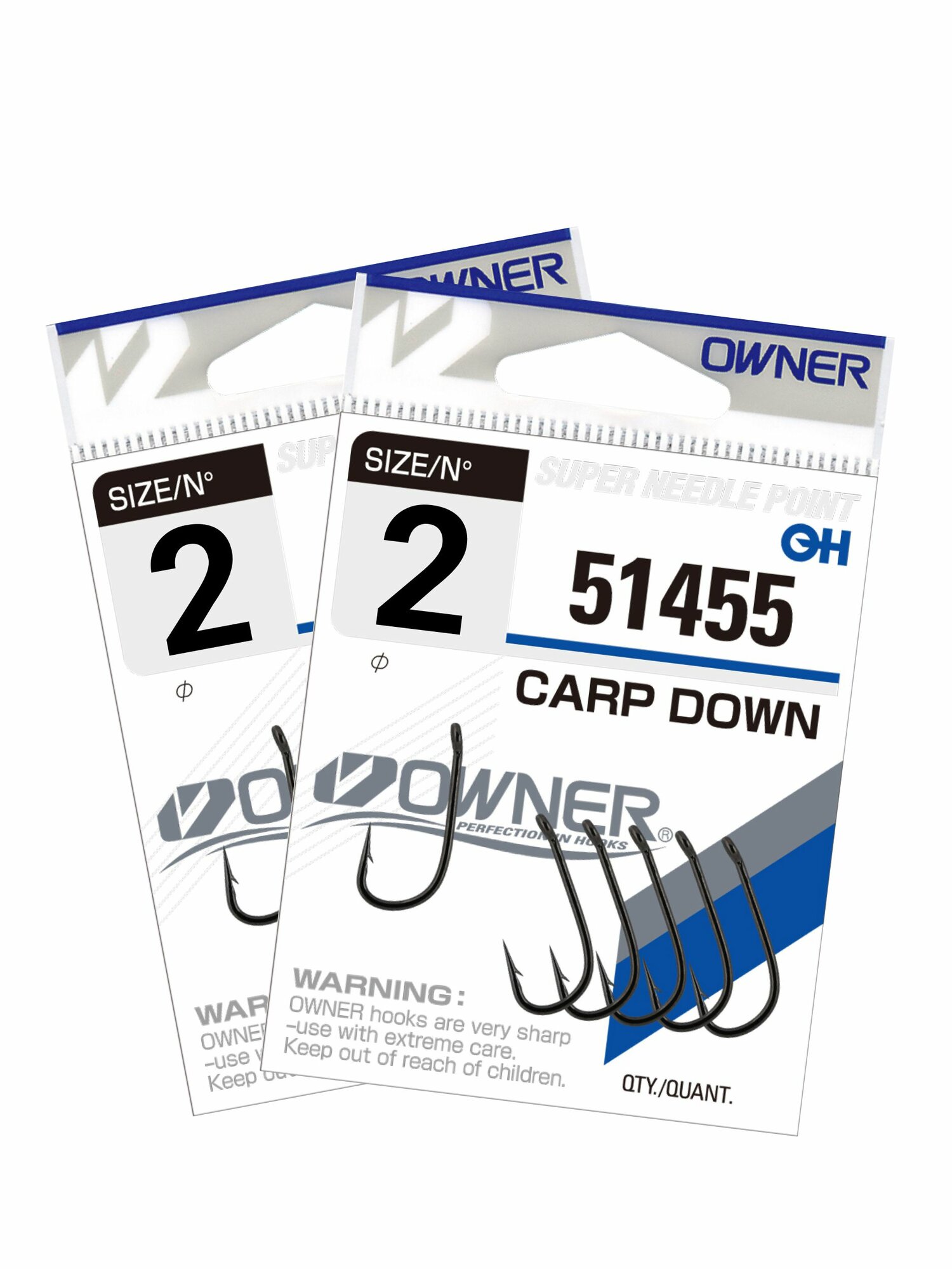 OWNER Крючок Carp Down BC №2 5шт 2 упаковки