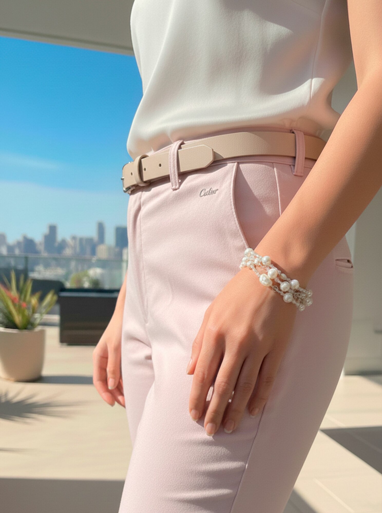 Браслет, перламутр, жемчуг культивированный