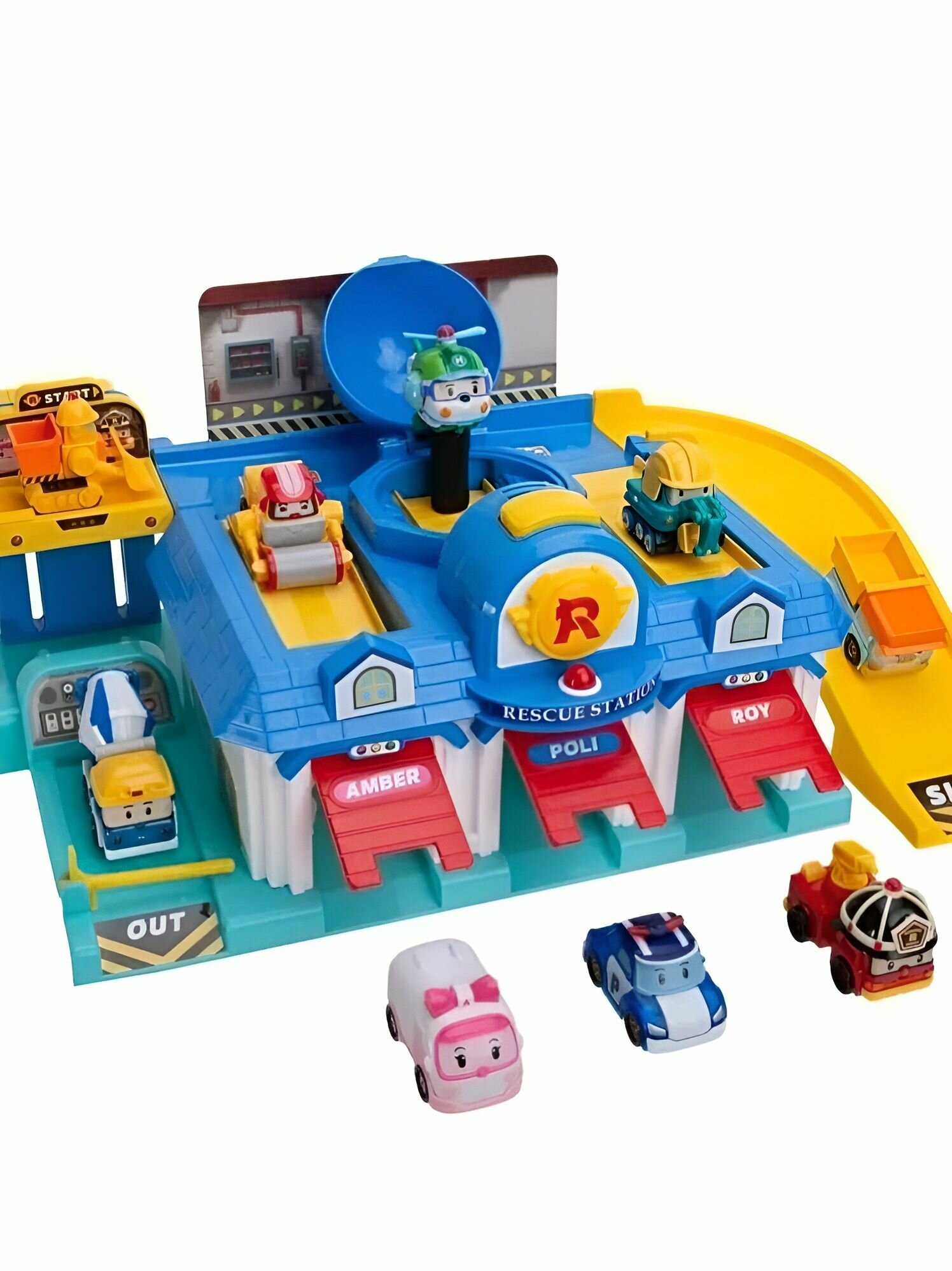 Игровой набор ROBOCAR POLI "Штаб-квартира", пластик, световые эффекты, для детей от 3 лет