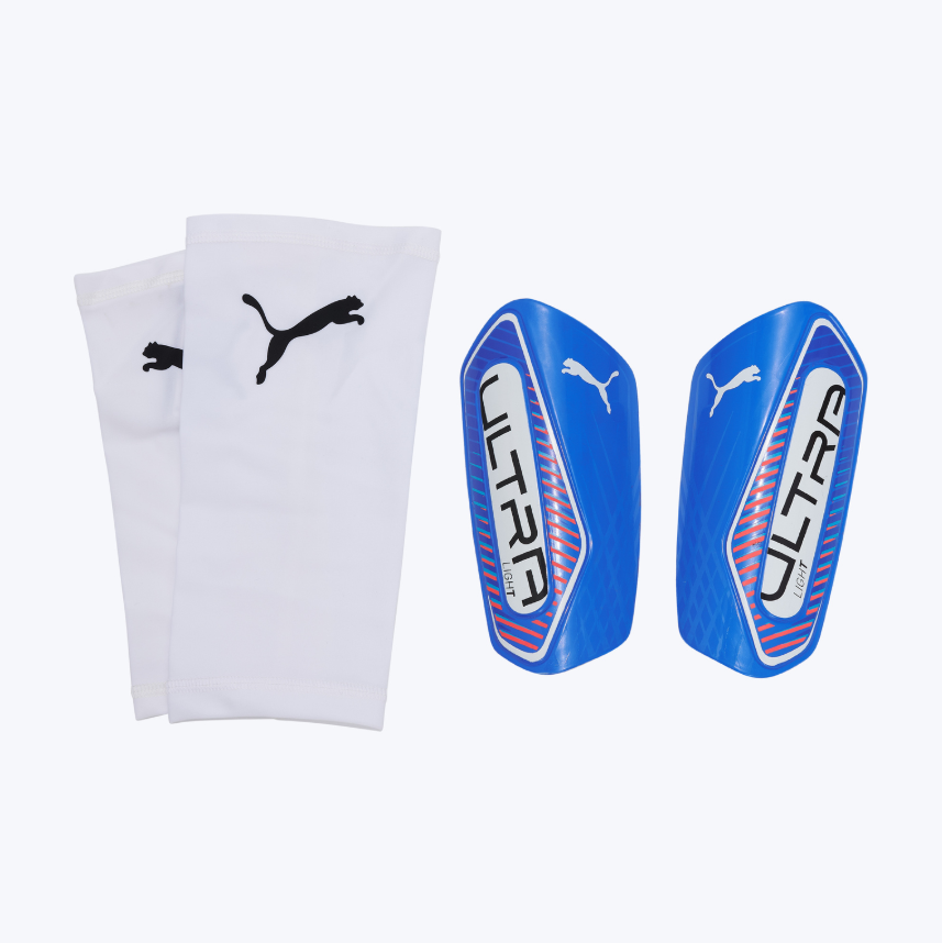 Puma Футбольные щитки ULTRA Light Sleeve (M) 1 пара сине-белые