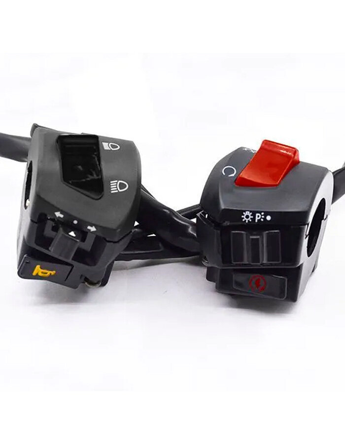 Комплект(пара) домик блок переключения на руль мотоцикла, правый+левый