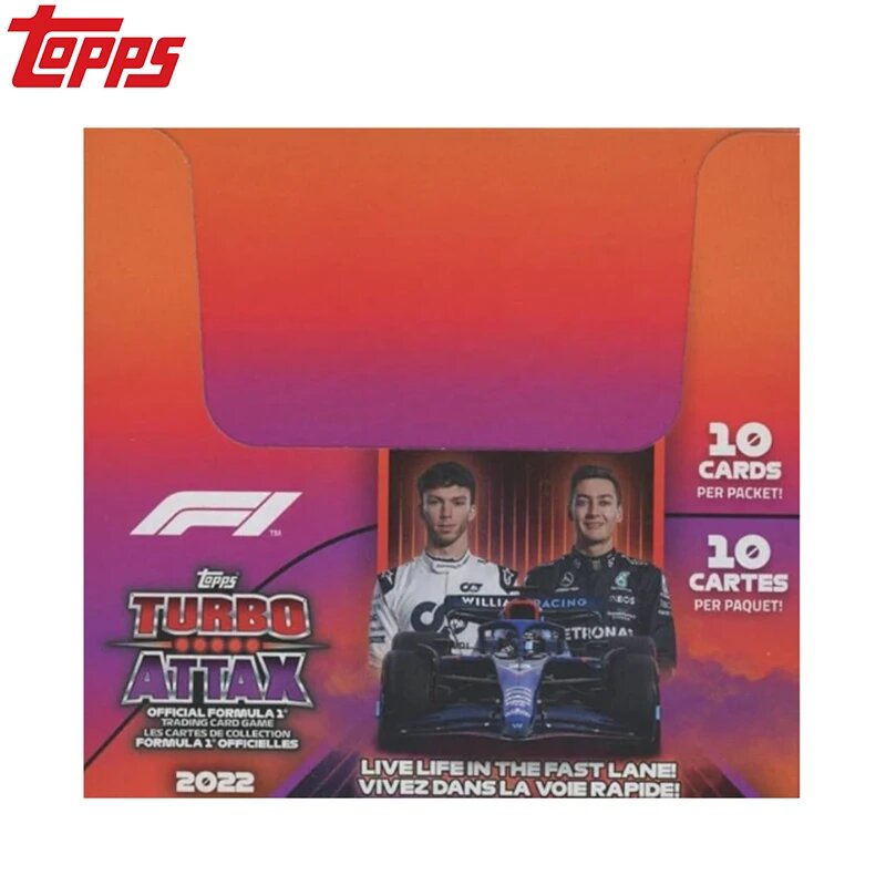 Коробка для карт Topps Formula 1 Turbo Attax, 24 упаковки в коробке, всего 240 карточек, ограниченная коллекция