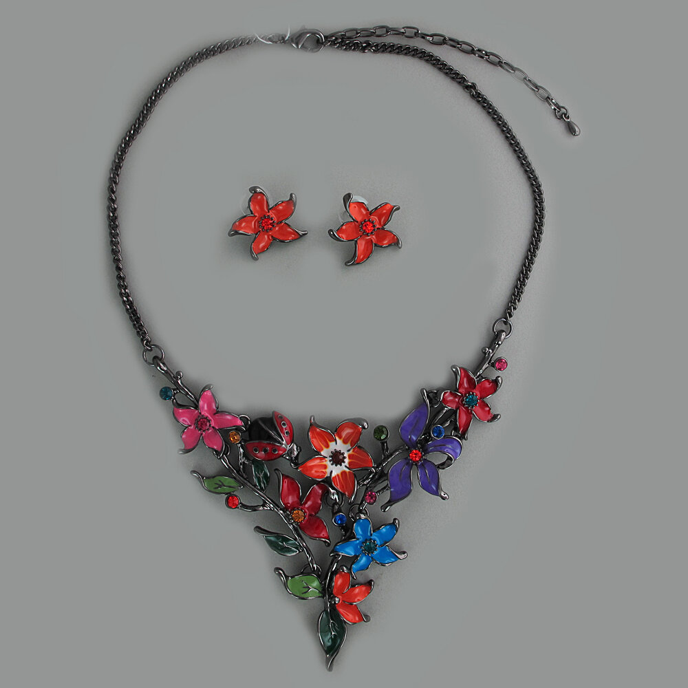 Комплект бижутерии, кристалл