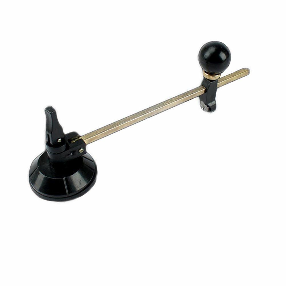 Сверхпрочный круглый стеклорез 6-40 см, регулируемый, циркульного типа, с четкой шкалой и мощной присоской для точной резки