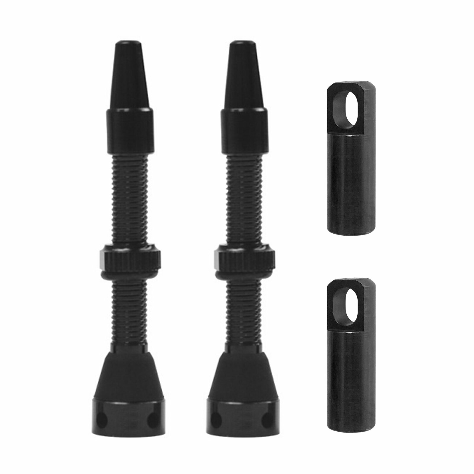 2 штуки Алюминиевый сплав Вентиль для велосипеда Presta Вентиль для велосипеда Вакуумный Вентили для горных велосипедов Дорожных велосипедов Черный Красный Золотой 40мм 44мм