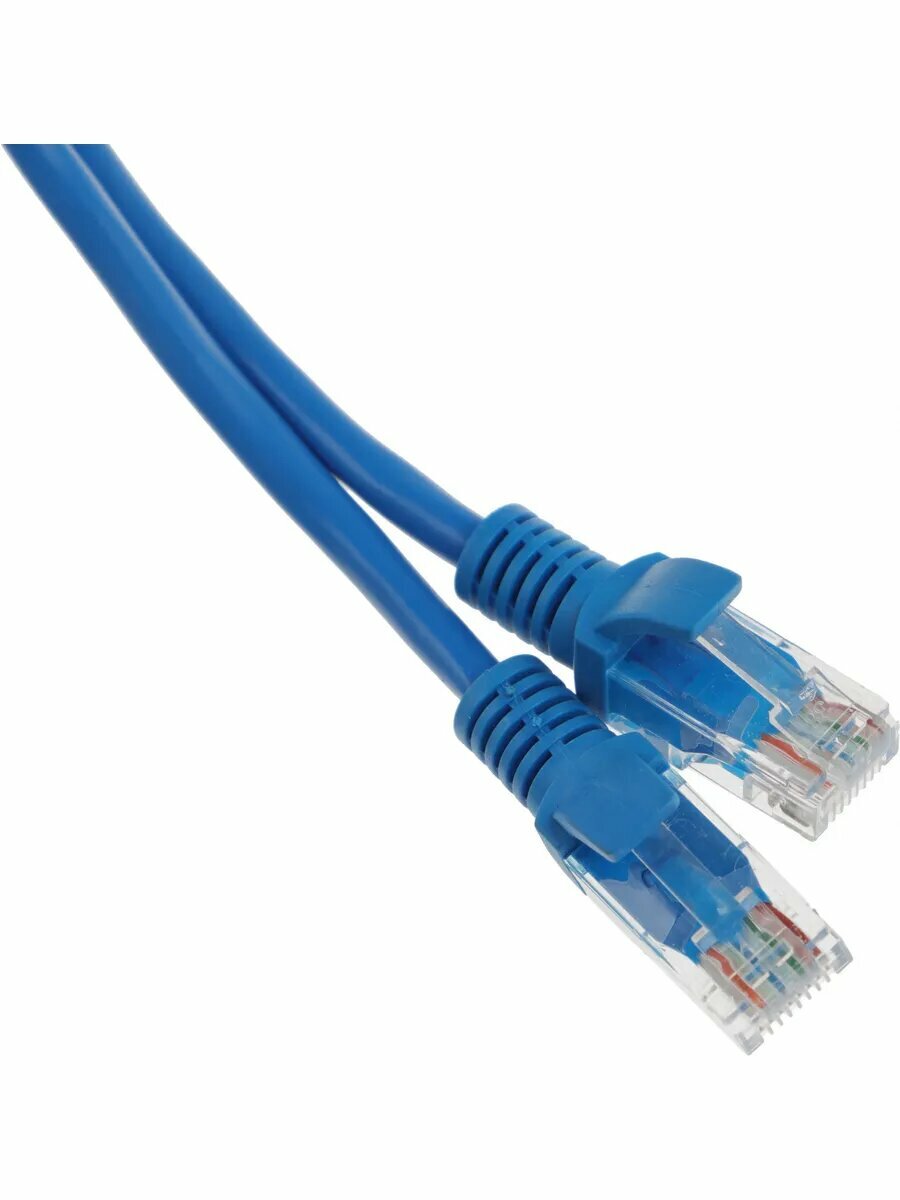 Патч-корд Premier PP12-0.5M/B 1000Гбит/с UTP 4 пары cat.5E CCA molded 0.5м синий RJ-45 (m)-RJ-45 (m)