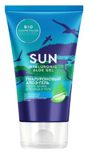 Fito косметик bio cosmetolog professional алоэ-гель гиалуроновый после загара для лица и тела 150 мл