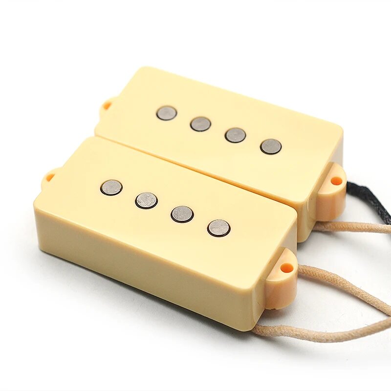 GETMUSIC Звукосниматель для баса Alnico 5, Светло-желтый