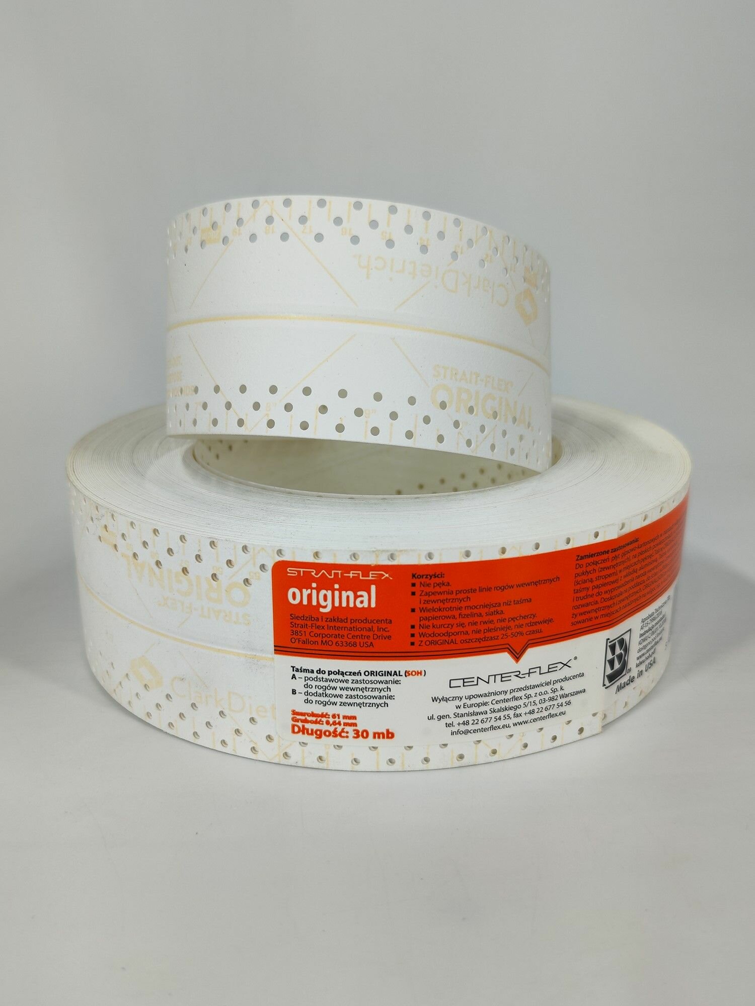 Лента армирующая Strait-Flex Original оранжевая толщина 0,64мм (61мм*30м)