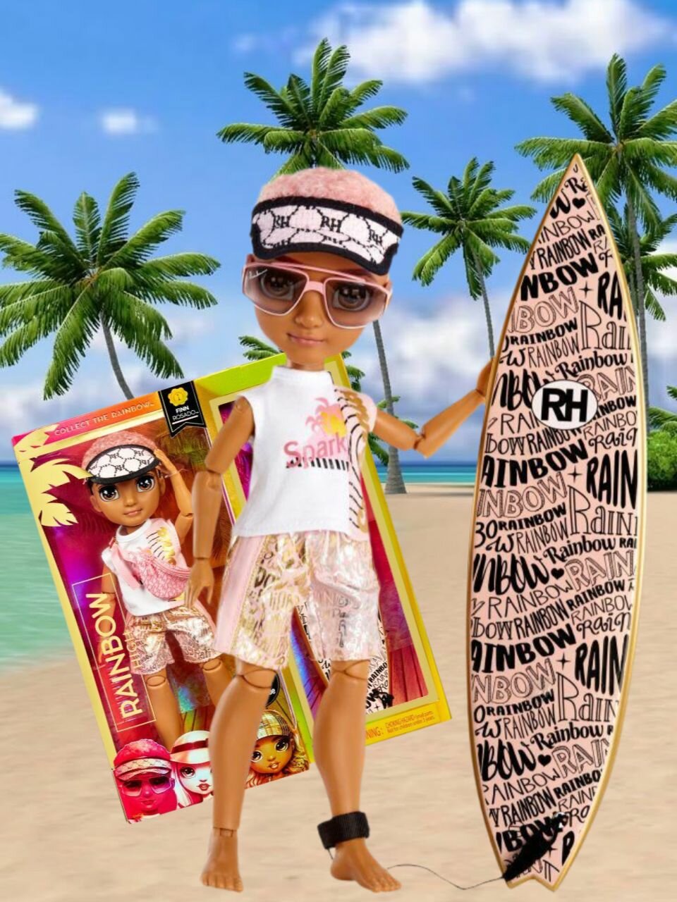 Кукла RAINBOW HIGH PACIFIC COAST FINN ROSADO Мальчик