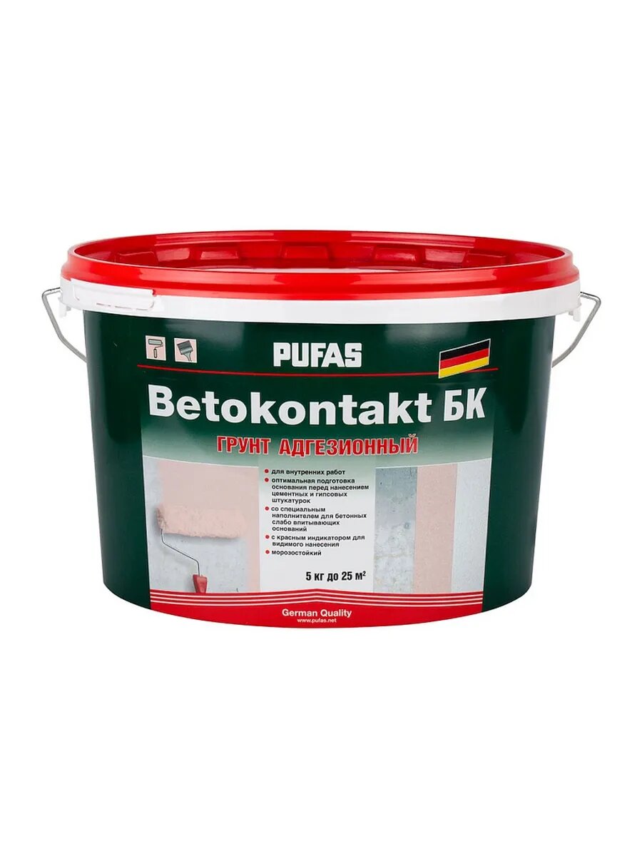 Грунтовка Бетоконтакт Pufas для внутренних работ 5кг