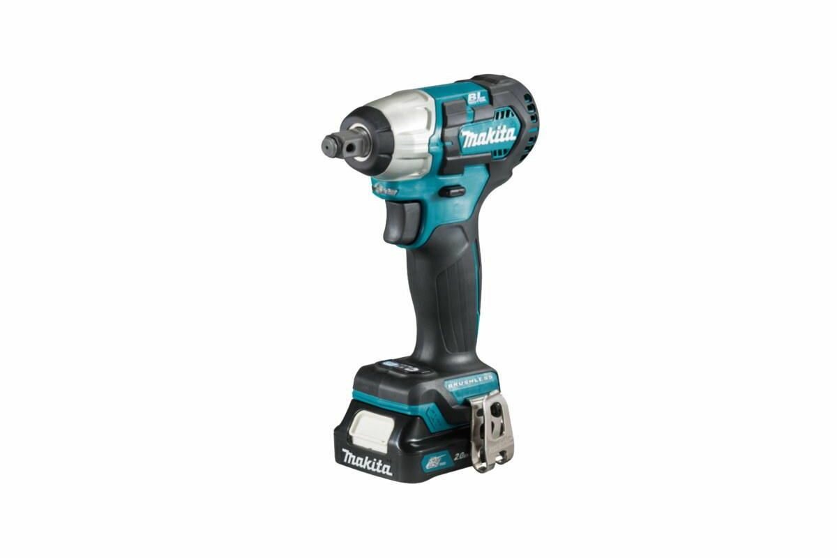 Аккумуляторный ударный гайковерт Makita TW160DWAE, с аккумуляторами и ЗУ, бесщёточный двигатель