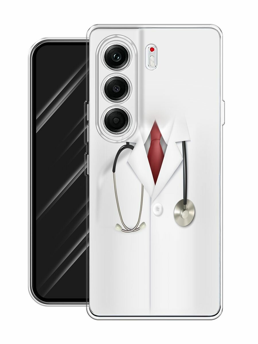 Чехол на Tecno Camon 40 Pro / Текно Камон 40 Про с принтом "Халат врача" — фото 1