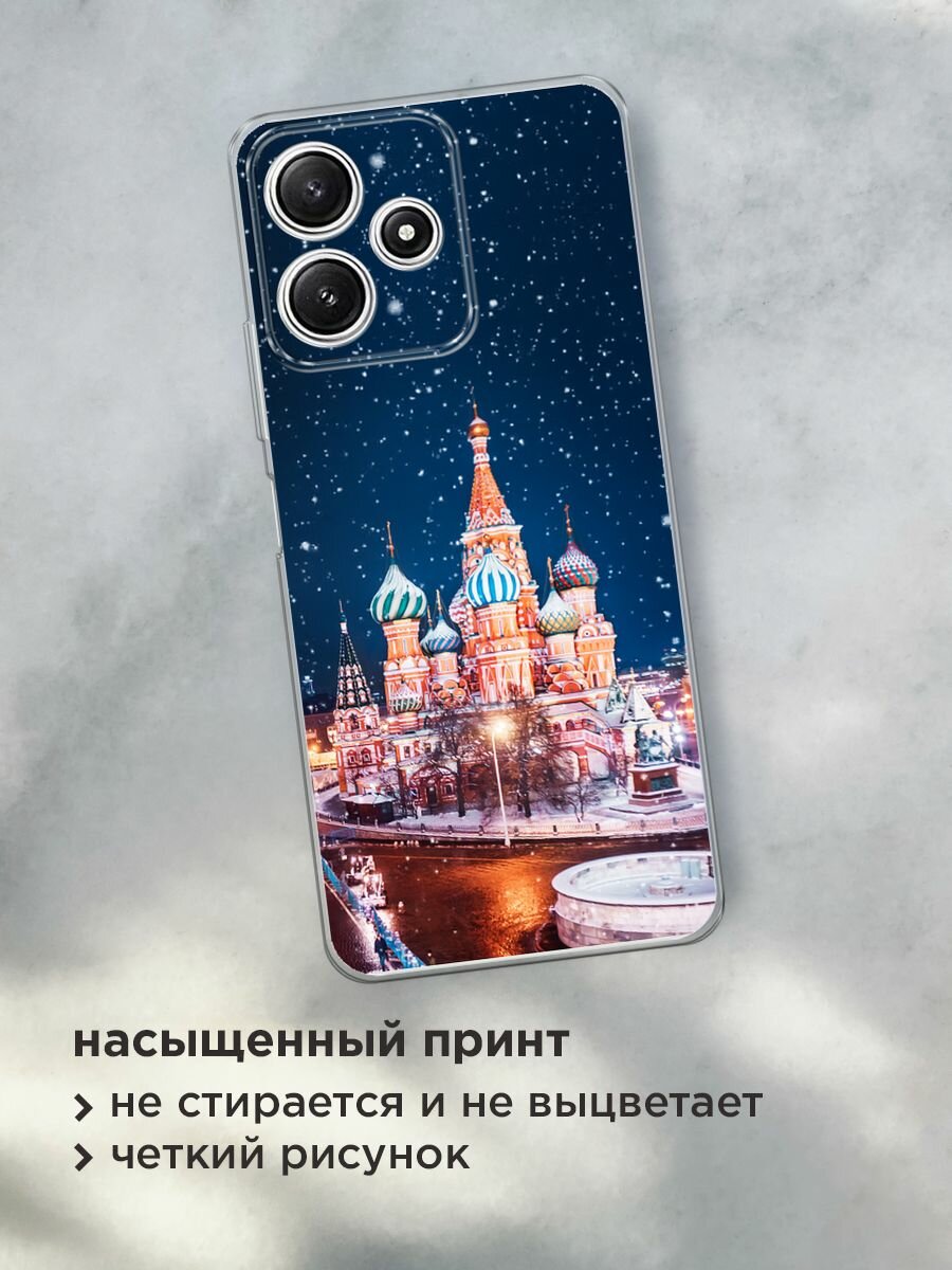 Чехол на Xiaomi Redmi 12 / Сяоми Редми 12 с принтом "Москва 1" — фото 1