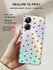 Чехол на Realme 10 Pro+ / Реалми 10 Про+ с принтом "Red hearts", прозрачный