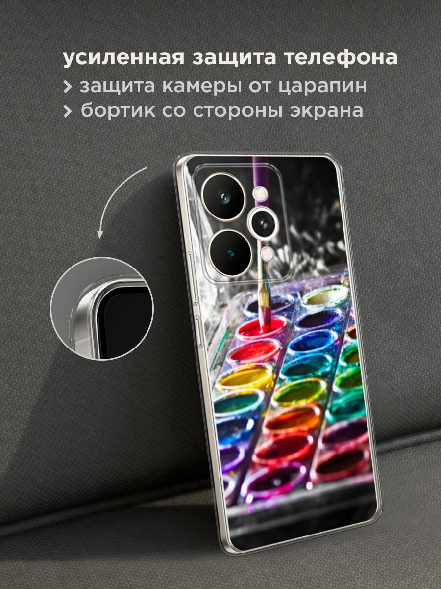 Чехол на Realme 15 Pro / Реалми 15 Про с принтом "Палитра красок" — фото 1