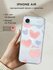 Чехол на Apple iPhone Air / Айфон Айр с принтом "Пастельные сердечки", прозрачны...