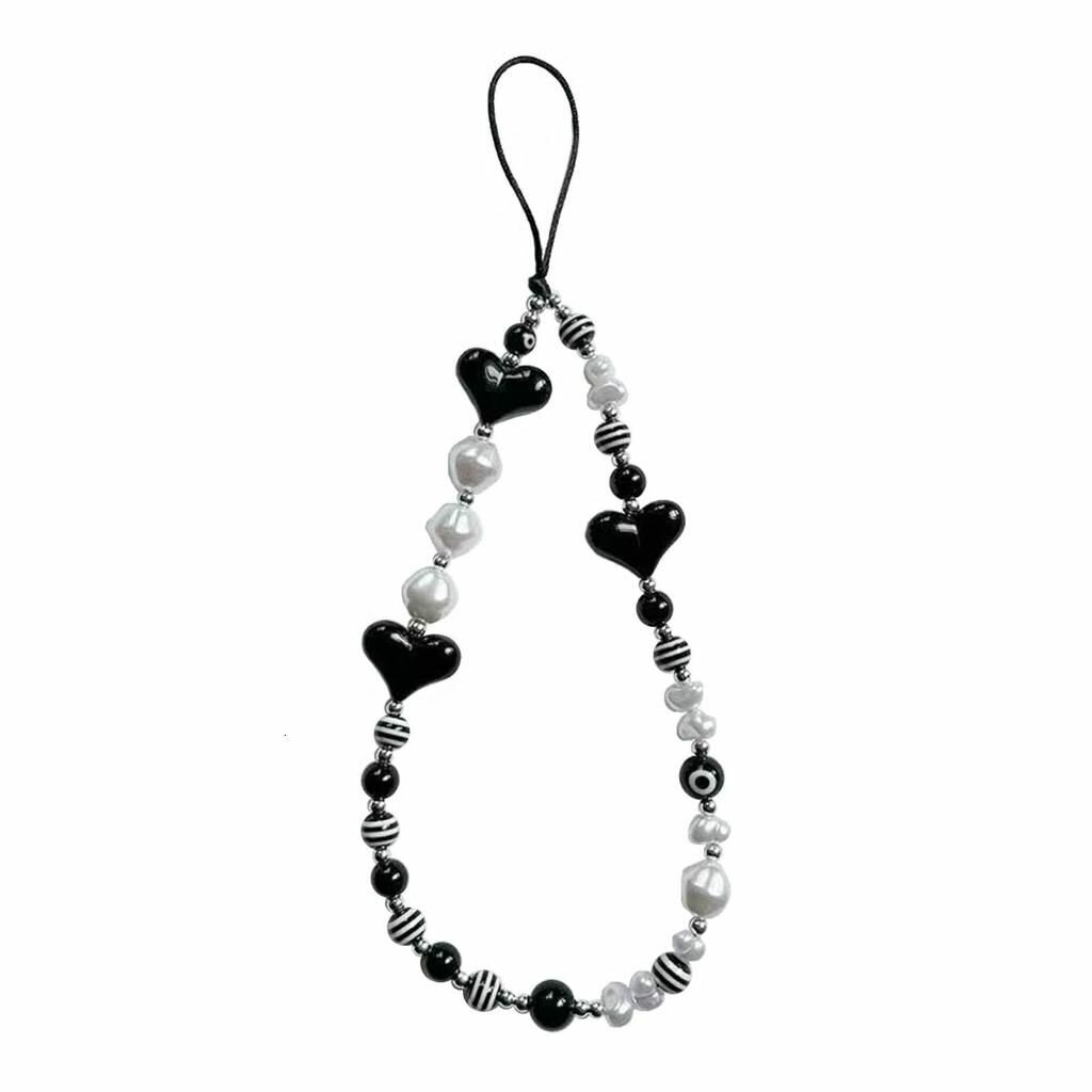 Брелок, Ремешок для мобильного телефона Love из бисера карамельного цвета-стиль 3