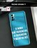 Чехол на Tecno Spark 7 / Техно Спарк 7 с принтом "Живу как положено", прозрачный