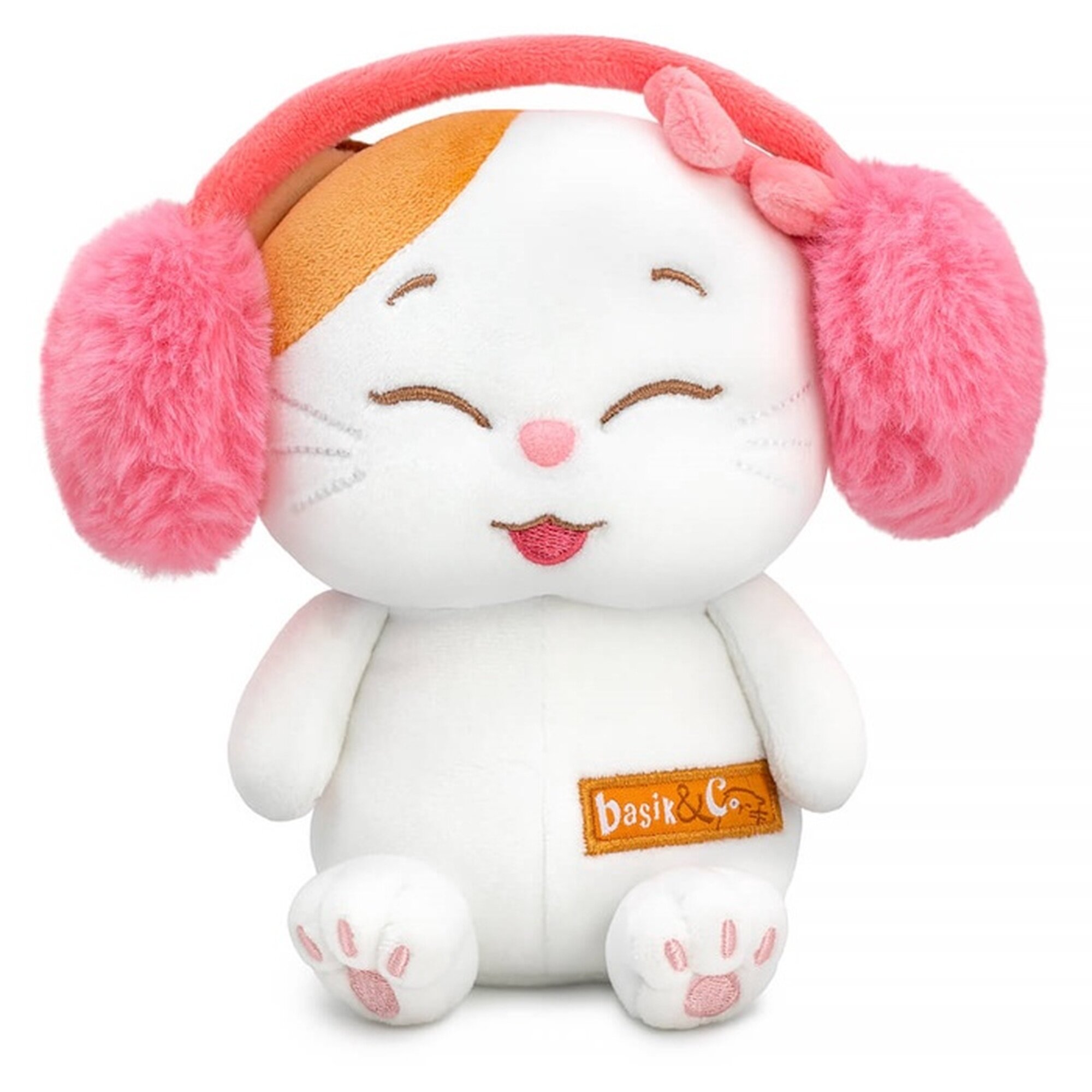 Мягкая игрушка Basik&Co "Кошечка Ли-Ли", искусственный мех, 15см