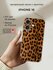 Чехол на Apple iPhone 16 / Айфон 16 с принтом "Мех леопарда"