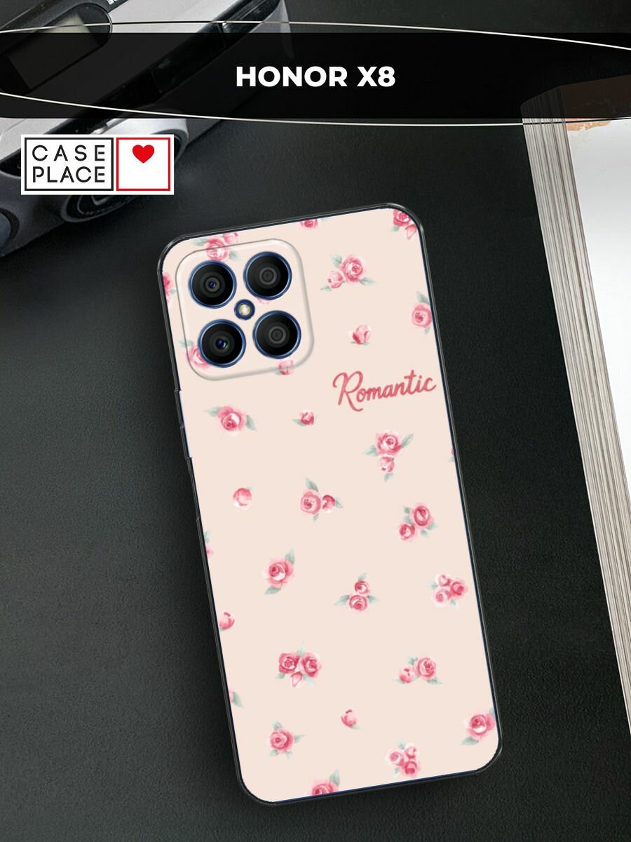 Силиконовый чехол на Honor X8 / Хуавей X8 с принтом "Romantic"
