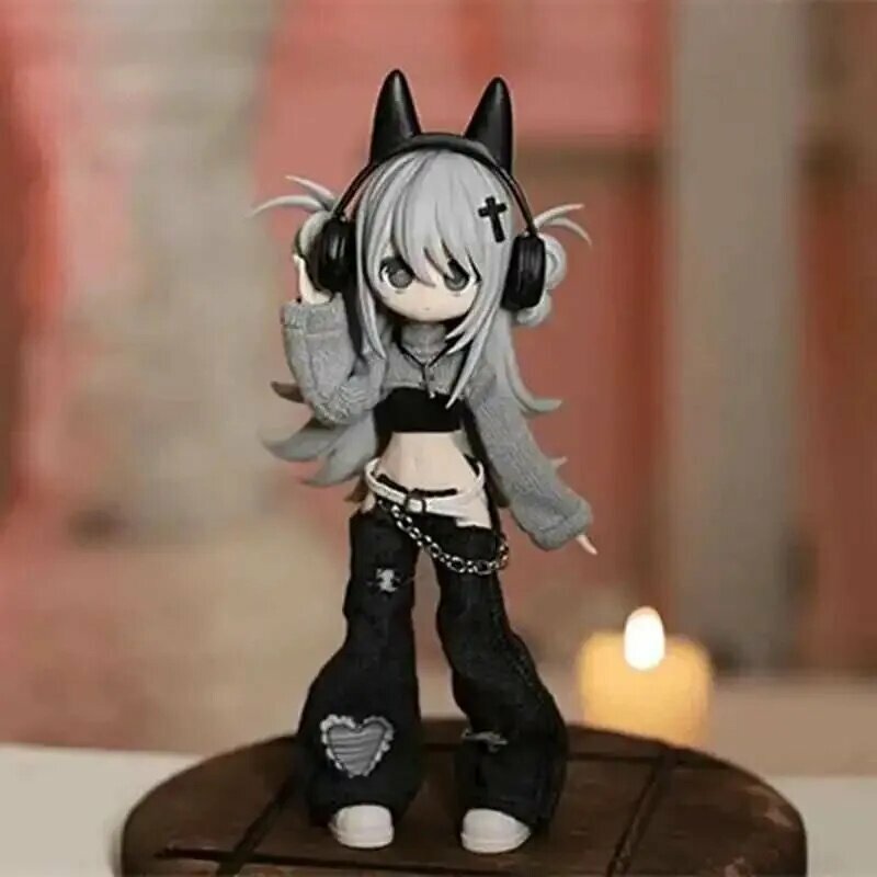 LEI-Doll Кукла BJD 1/12 шарнирная аниме с одеждой и аксессуарами. коллекционная. подарок для девочек