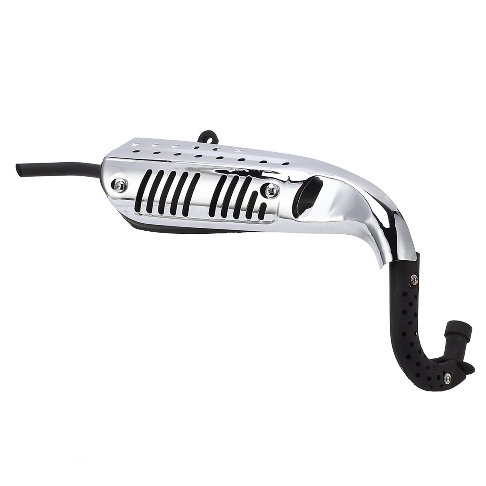 Выхлопная труба мотоцикла с теплозащитным экраном из стального сплава для мини-мотоцикла Z50 49-107cc Mini Trail Dirt Pit Bike