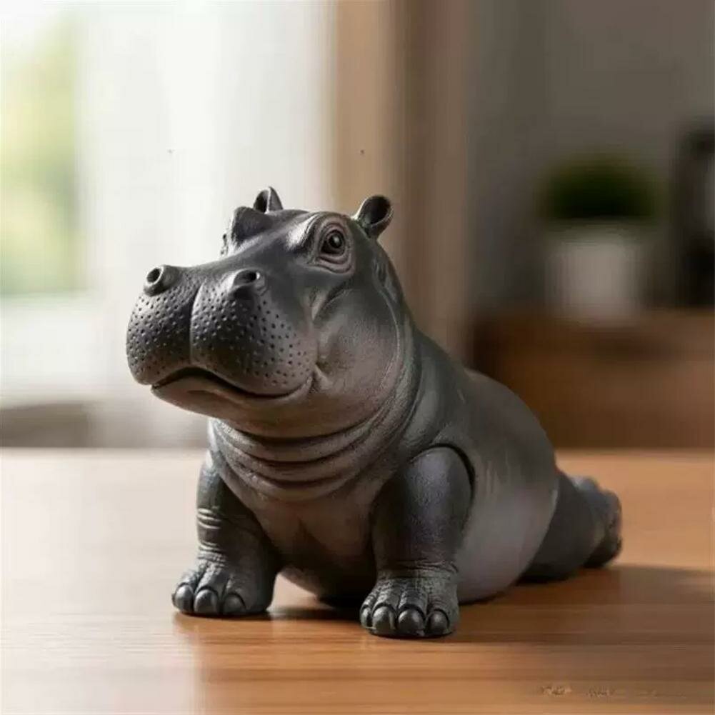 Забавная статуя гиппопотама
