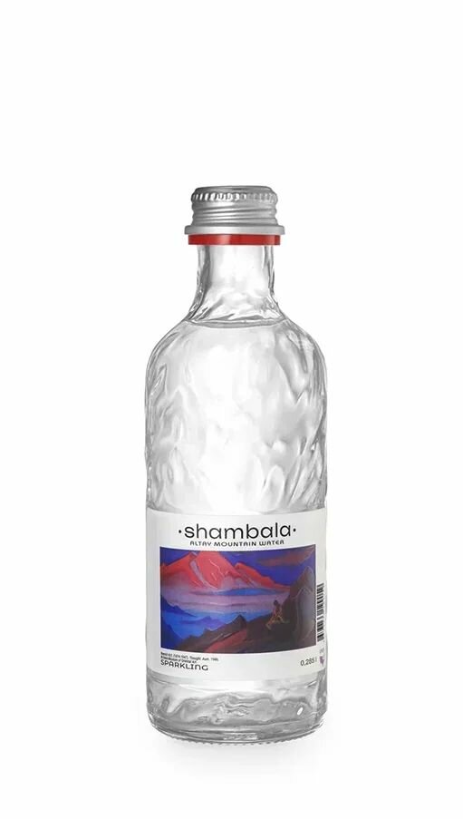 Алтайская горная вода Шамбала/shambala газированная стекло 0.285л (20 штук)