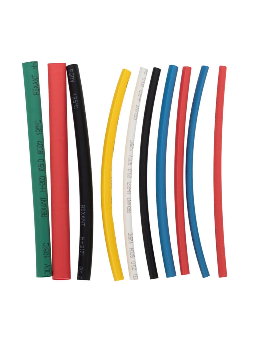 Трубка термоусадочная Auto ТУТ 2/1 мм 100 мм 6 цветов (50 шт.)