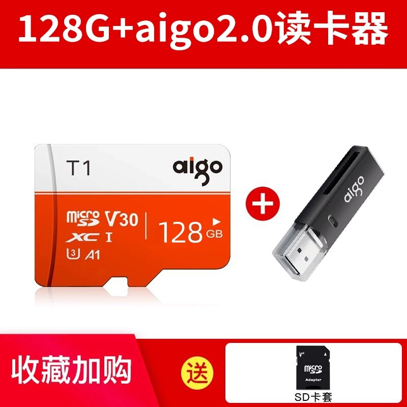 Oriental 128GB Высокоскоростная microSD карта для видеорегистратора, камеры, DSLR с картридером 2.0