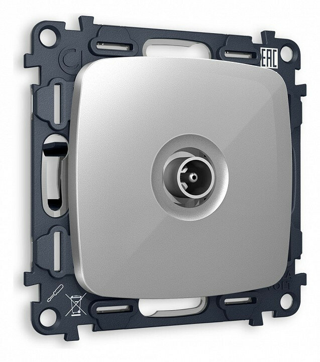 ТВ-розетка оконечная без рамки Ambrella Volt OMEGA MO413010