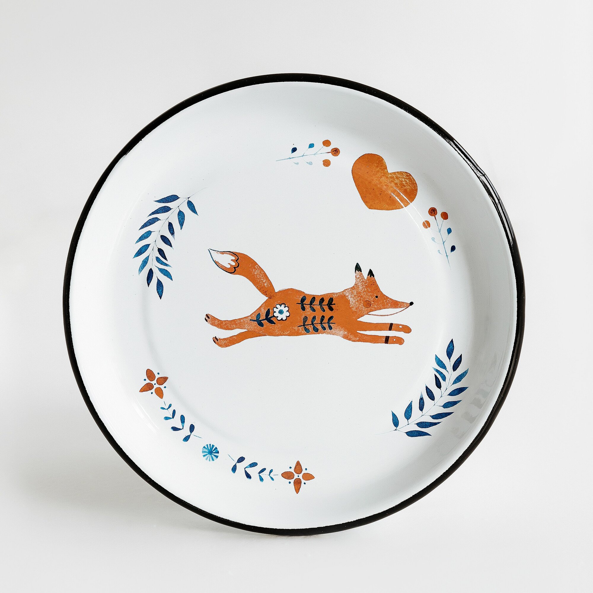 Тарелка эмалированная Эмалика "Кетту" 22см