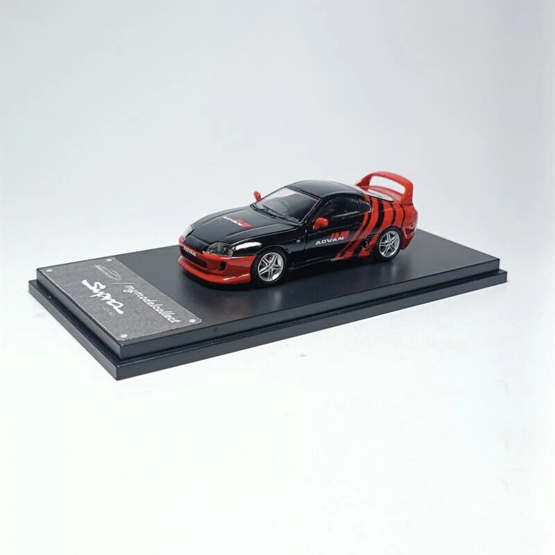 Bburago Supra RZ Mk4 A80 (JZA80) Bomex V1 Advan 1:64 Белый Advan