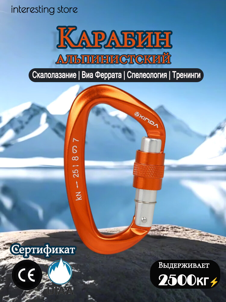 Summit Pursuit Карабин альпинистский, длина: 100 мм, 1 шт，Крючок 25KN