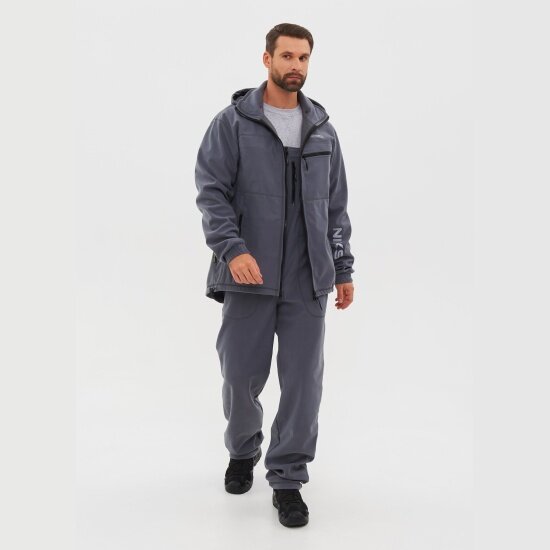 Костюм демисезонный Huntsman Никс-Люкс ткань Alova Windblock цвет Серый размер 44-46/170-176