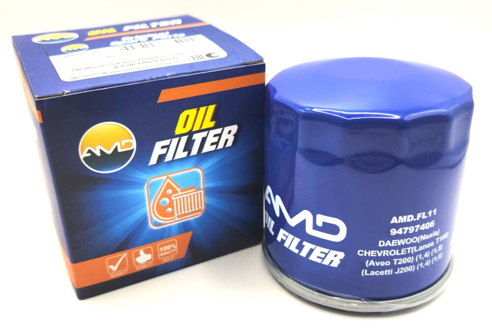 Фильтр масляный daewoo nexia /espero /evanda /kalos /chevrolet lacetti /lanos /nubira /rezzo (amd)