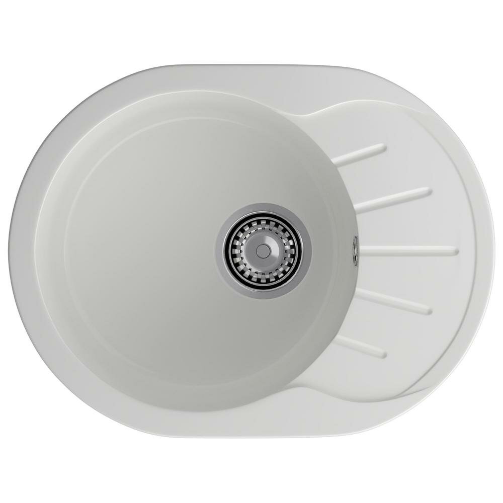 Кухонная мойка GranFest RONDO 580L, иней