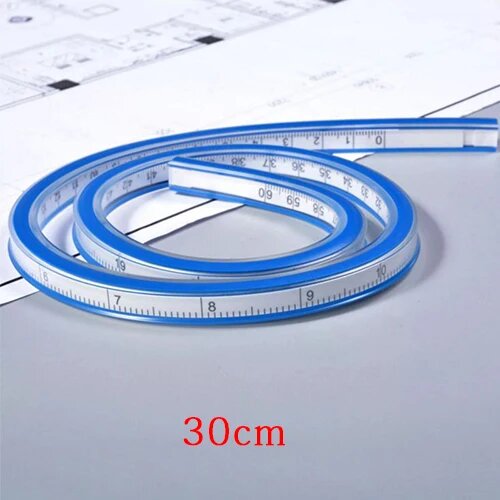 Гибкая пластиковая линейка Flexible ruler001 30-60 см 30cm