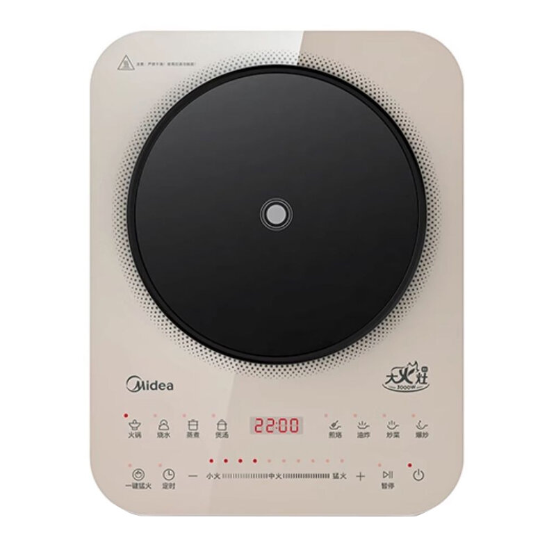 Индукционная плита Midea MC-E30BP50 многофункциональная, beige, для бытового использования, умныйтай