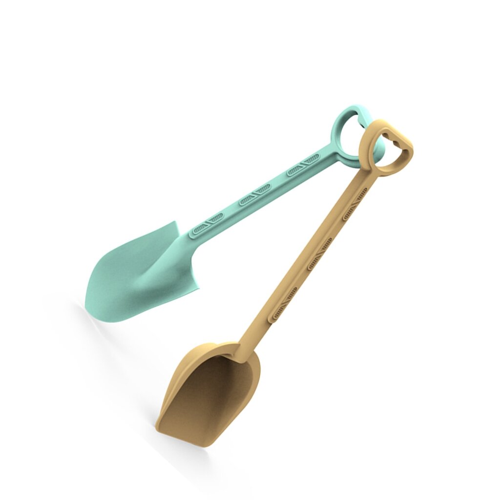 2 большие детские лопатки для песка с эргономичной ручкой. Для пляжа и сада