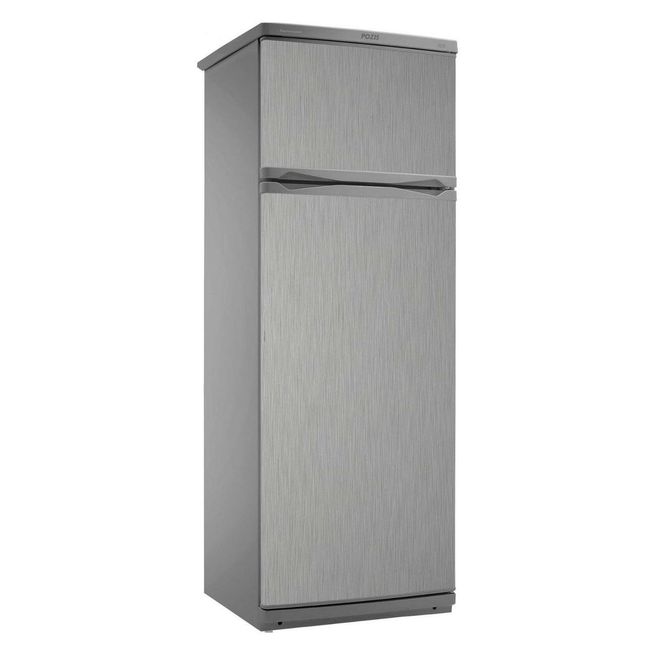 Холодильник с верхней морозильной камерой Pozis МИР 244-1 серебристый, металлопластик