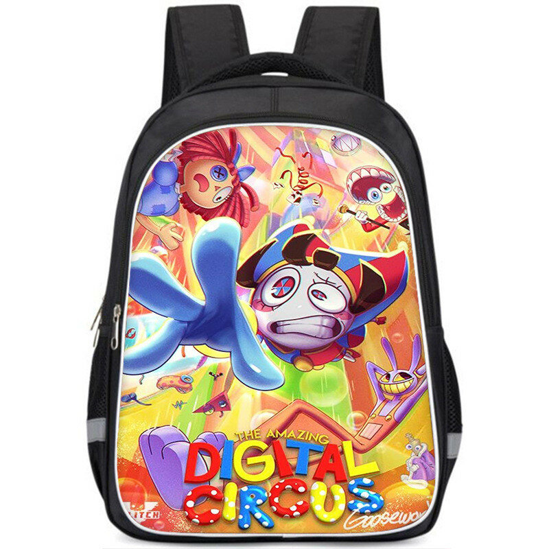 Рюкзак школьный нейлоновый для мальчиков амазинг дигиталь циркус большие и маленькие размеры стиль д маленький