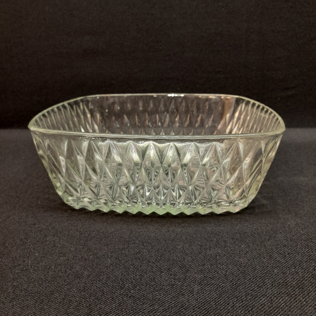 Салатник 22 см, УСЗ, стекло, 1 литр. Винтаж, СССР.