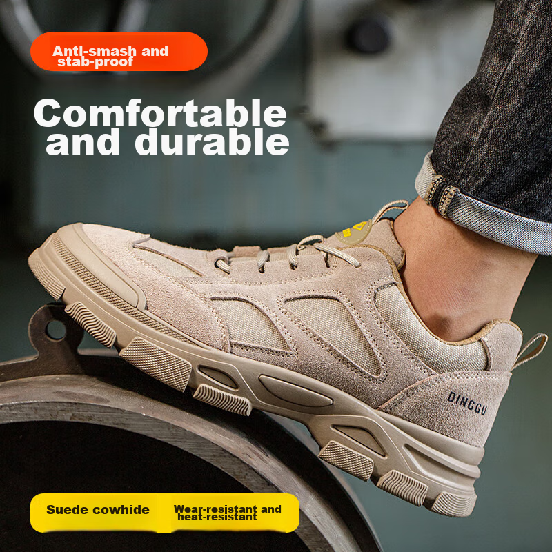 Dinggu Safety Shoes for Men, All-Season Insulated, Anti-Smashing, Anti-Puncture, Steel Toe, Electrician Functional Shoes JD1182Z40