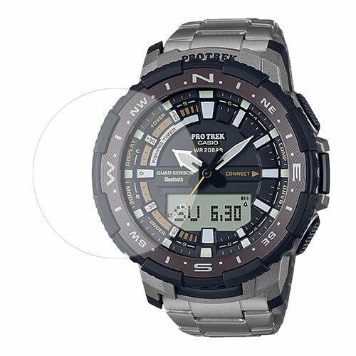 Скрин Мобайл защитный экран для часов Casio PRT-B70T-7 из гидрогелевая плёнка прозрачная