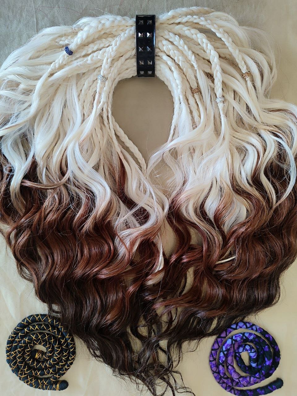 Комплект ДЕ афро кос со свободным концом